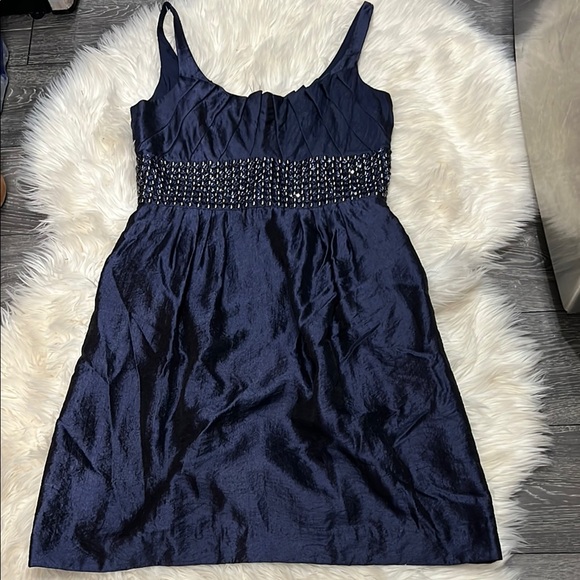 Carmen Marc Valvo | Dresses | Carmen Marc Valvo Midnight Blue Gown ...